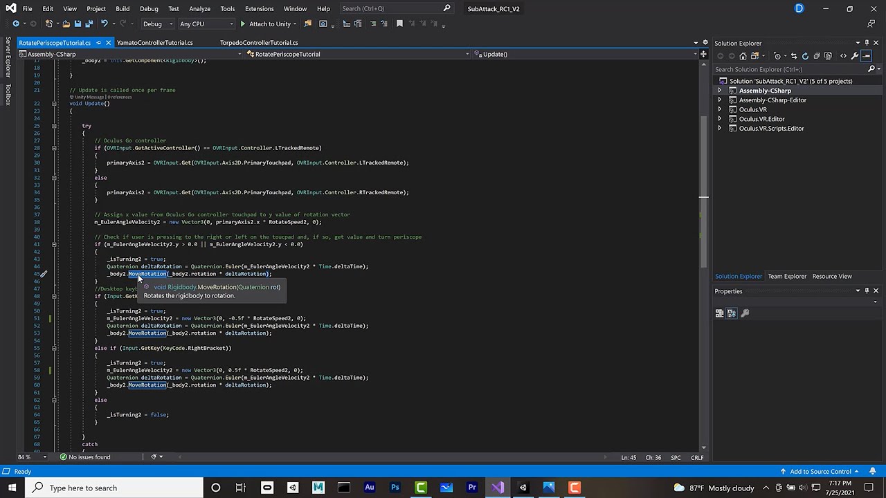 Unity - Oculus Controller-Game Object Interaction - YouTube