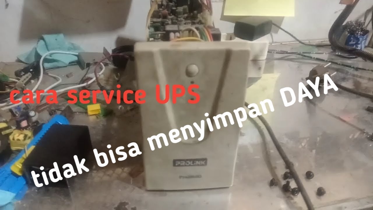 cara memperbaiki UPS tidak bisa menyimpan listrik - YouTube
