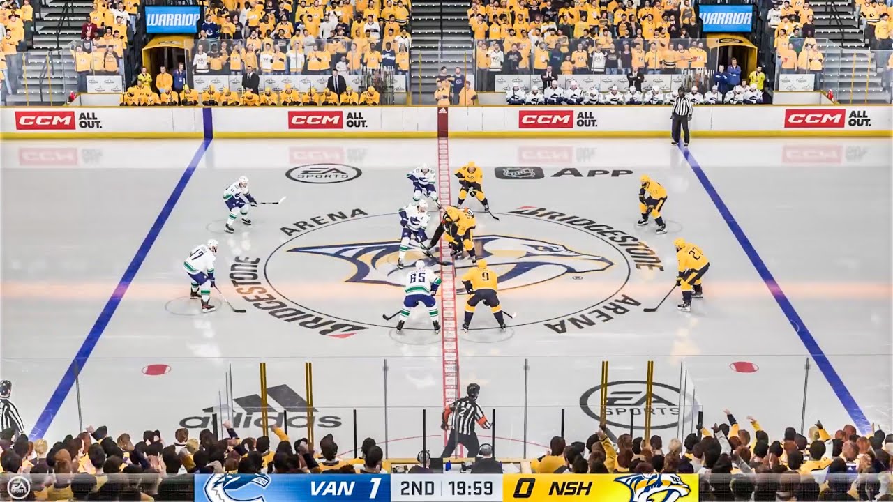 Vancouver Canucks vs Nashville Predators Game 6 Round 1 NHL Playoffs ...