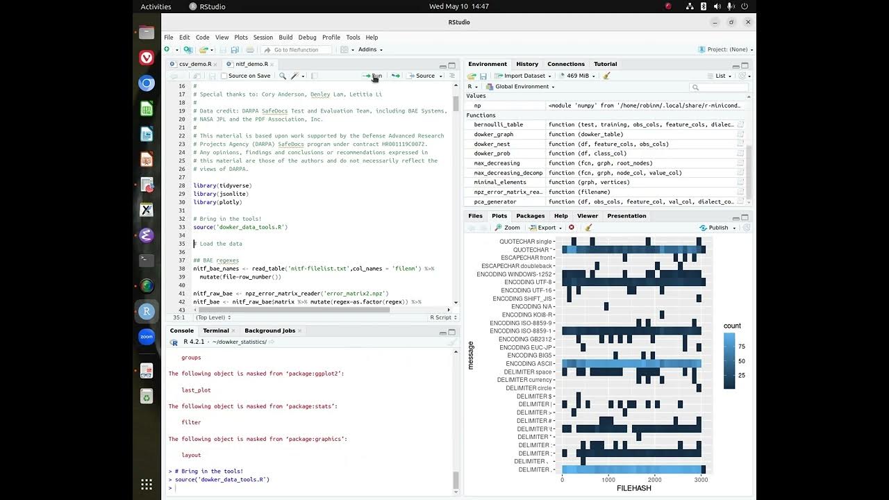 Quick demo: R tools for Dowker-based statistical analysis of ad hoc file formats - YouTube