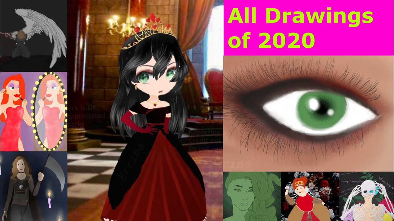 ALL of my Drawings from 2020!!! [My Edit Pictures] - YouTube