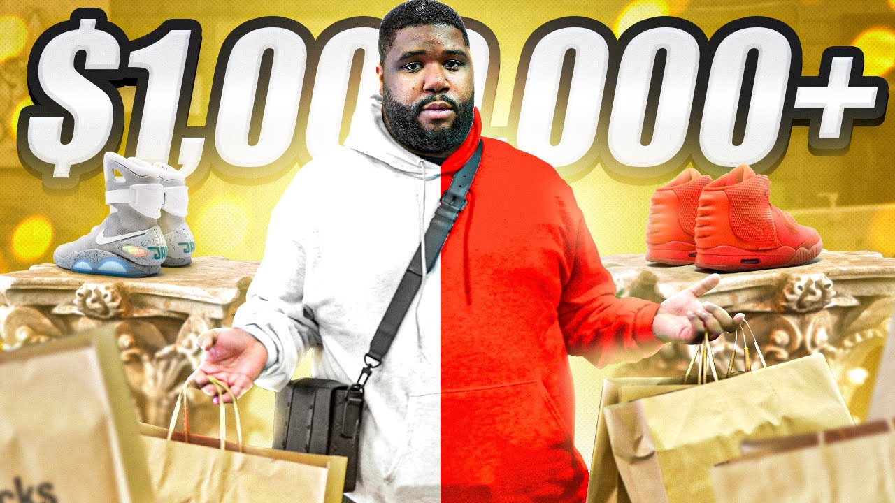 I revealed my $1,000,000 Shoe Closet ft @coolkicks - YouTube