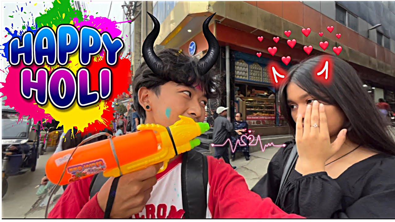 Met a beautiful girl on Holi,टाउको मा पीच्कारी🔫😂@Lapha_Bro - YouTube