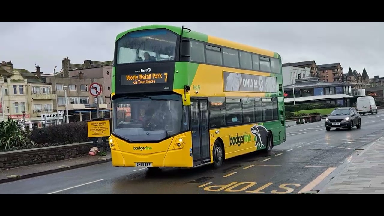 First Woe in Weston-super-Mare #buses #busspotter #busspotting - YouTube