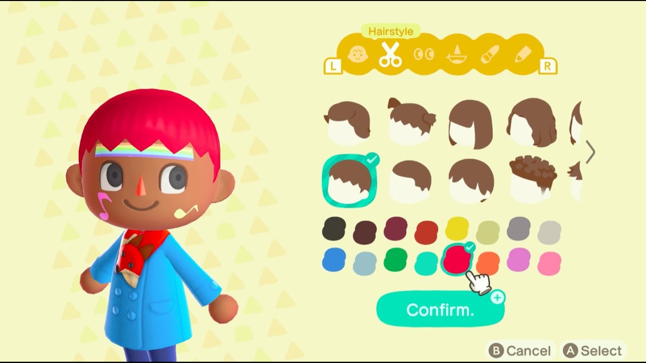 Animal Crossing New Horizons: New Hairstyles and Colors! How to ...