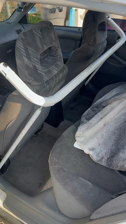 Harness Bar installed Honda Civic Ek - YouTube