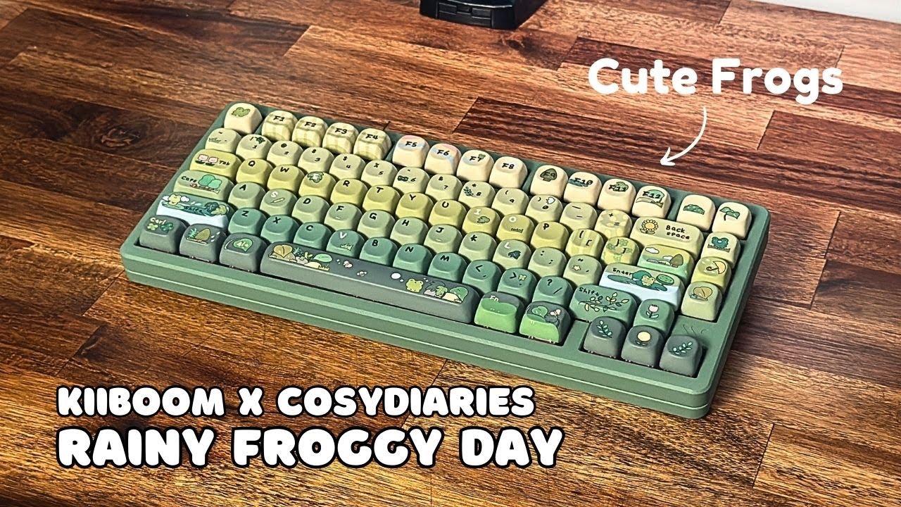 I Tried The Coziest Keycaps Ever - KiiBOOM x Cosydiaries Rainy Froggy ...