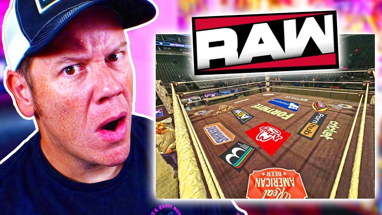 wwe's new mat has ads and we're freaking out - YouTube