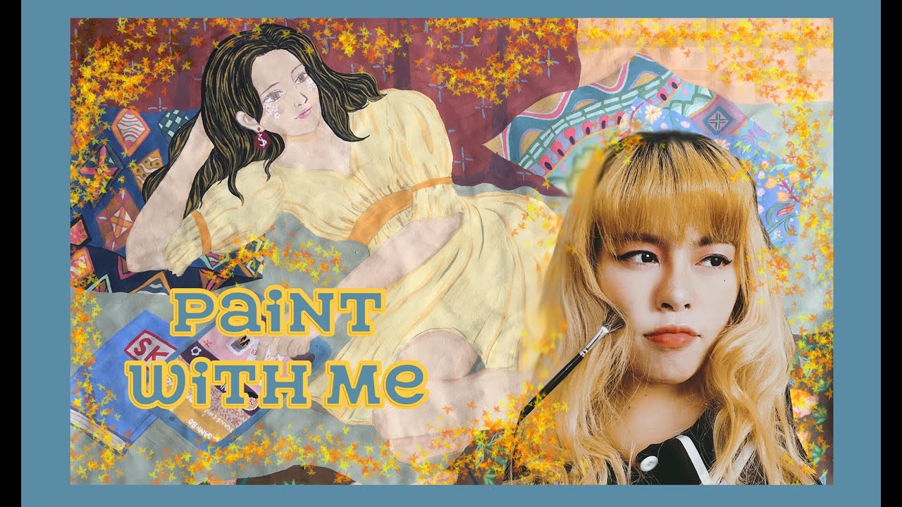 🌷| How to paint? |🌷 Paint with me 🌷 | Gouache color 🌷 - YouTube