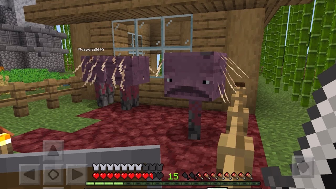 Stealing animal from the nether - Minecraft - YouTube
