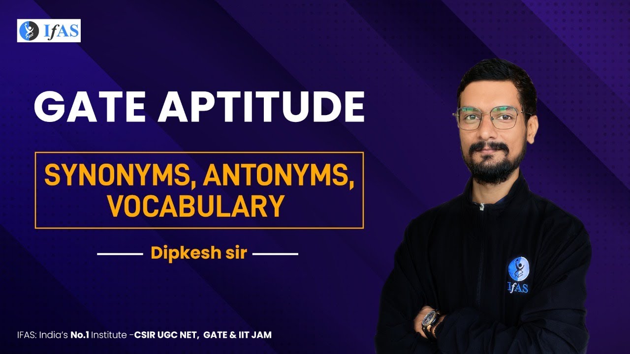 Synonyms and Antonyms | Best method to learn Vocabulary | GATE2023 ...