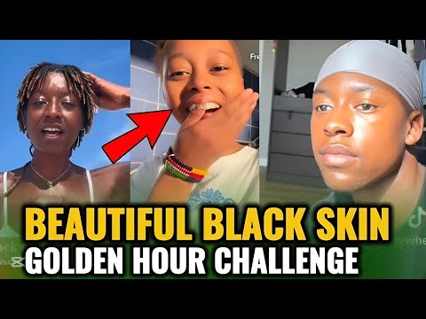Black Skin In The Sun; Golden Hour Challenge - White People Tried & Saw Dust💀 😂 