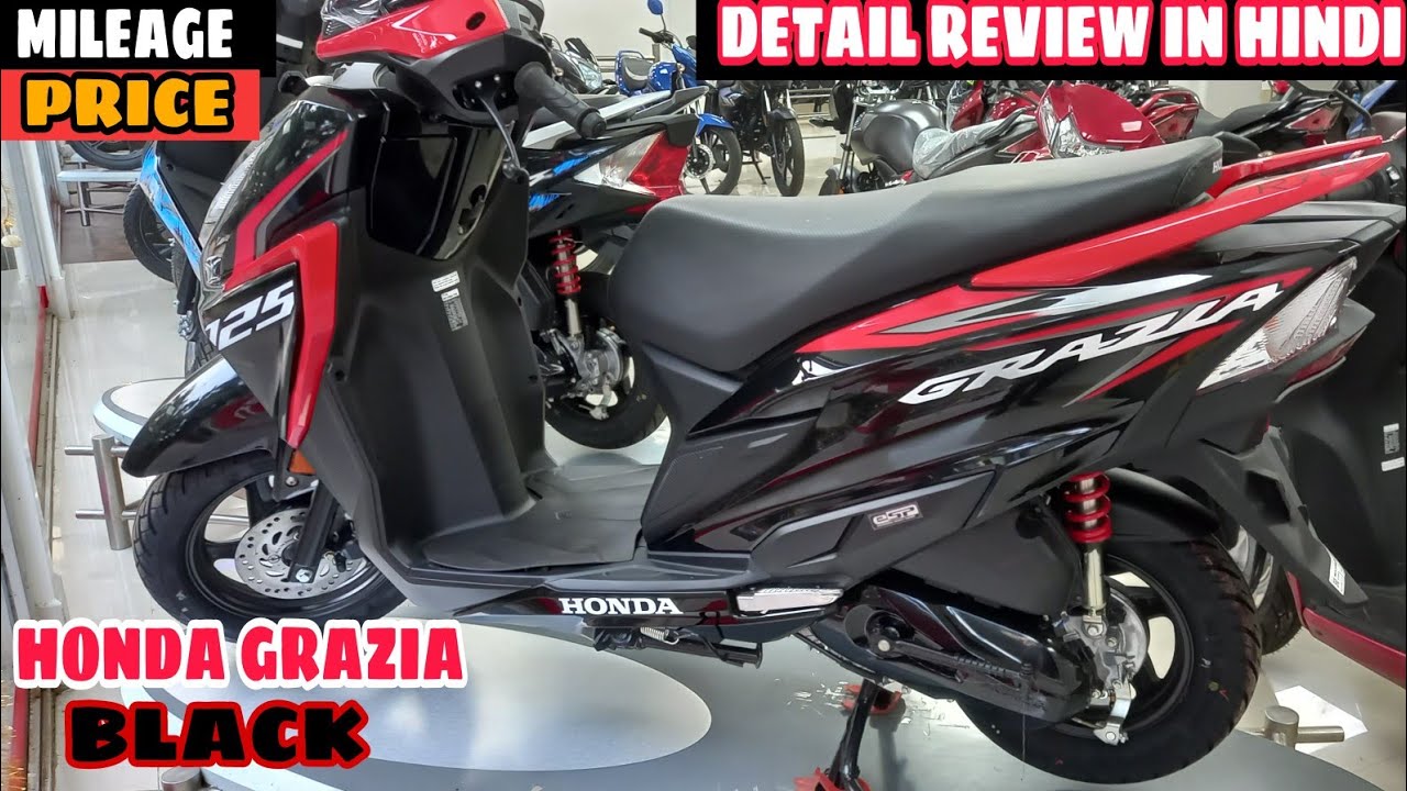 New 2023 Model Honda Grazia 125 | Honda Grazia 125 Black Colour - YouTube
