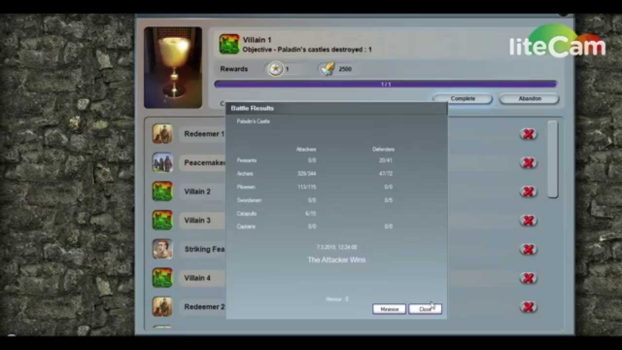 Attacking PALADIN castle and quest prize Stronghold Kingdoms - YouTube