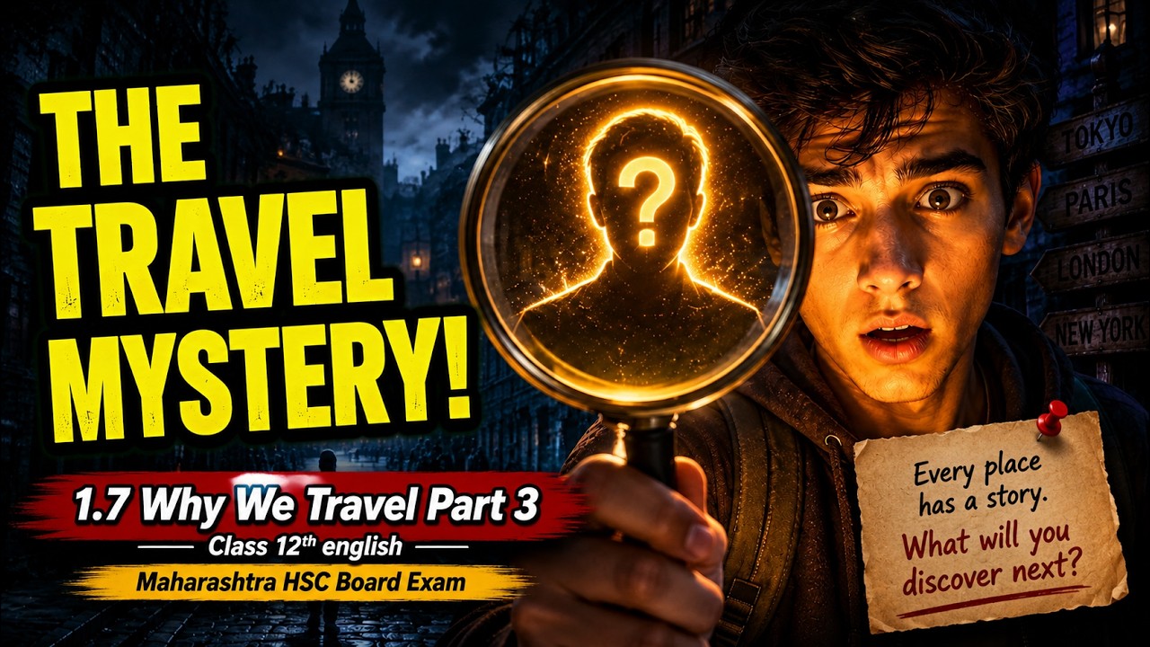 Why We Travel | Class 12 English | Maharashtra HSC Board 2026 | Chapter ...
