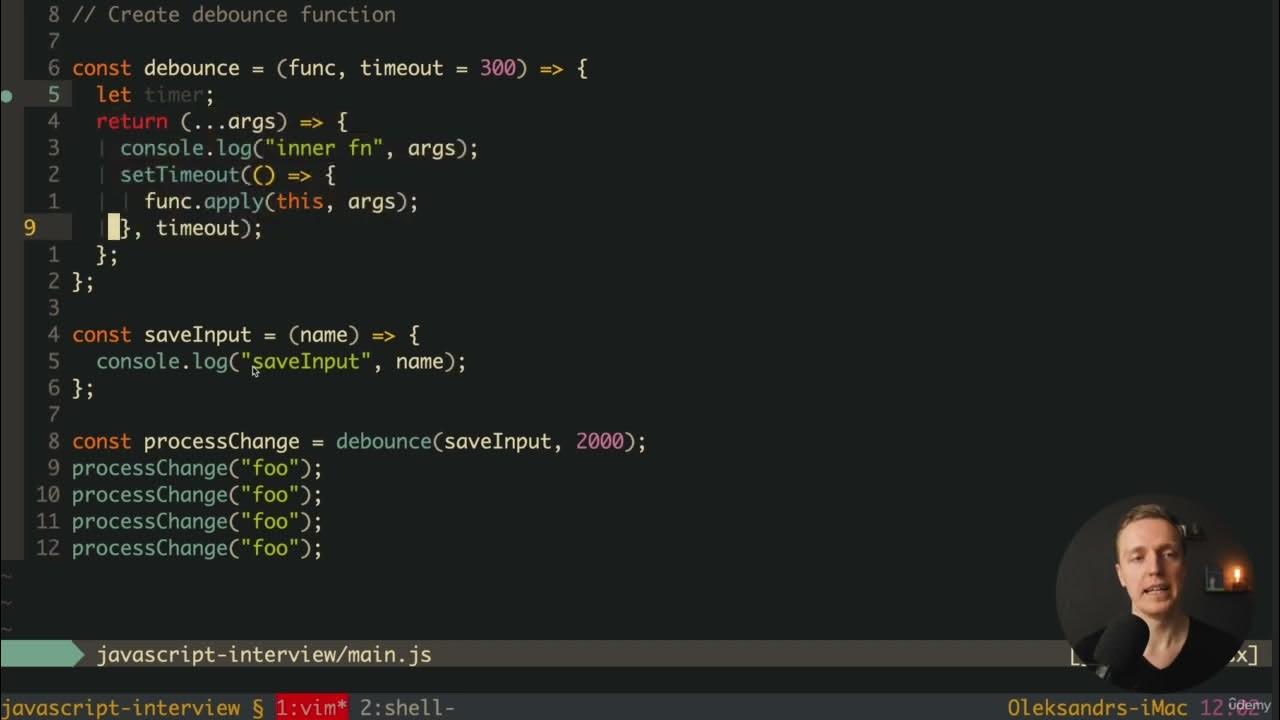 22 Implement Debounce Function - YouTube