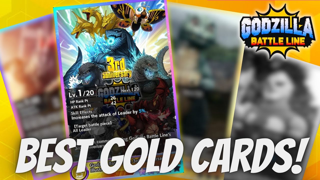 THE BEST YELLOW CARDS IN GODZILLA BATTLE LINE! - YouTube