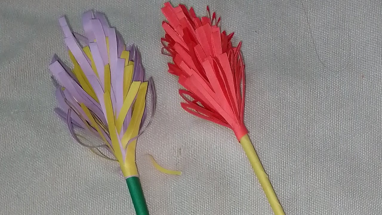 handmade flower with paper/ beautiful flower handmade - YouTube