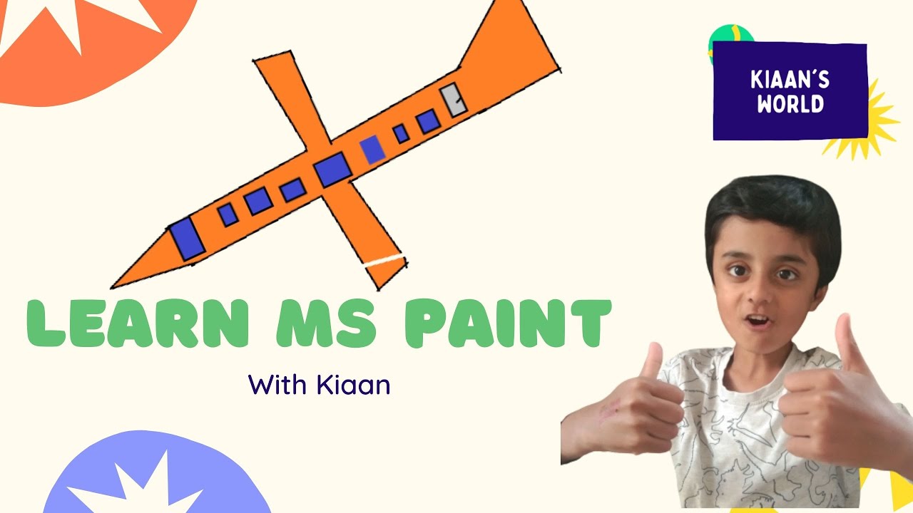 6 Years Old Learning Activities | Drawing In Ms Paint | Kids Computer ...