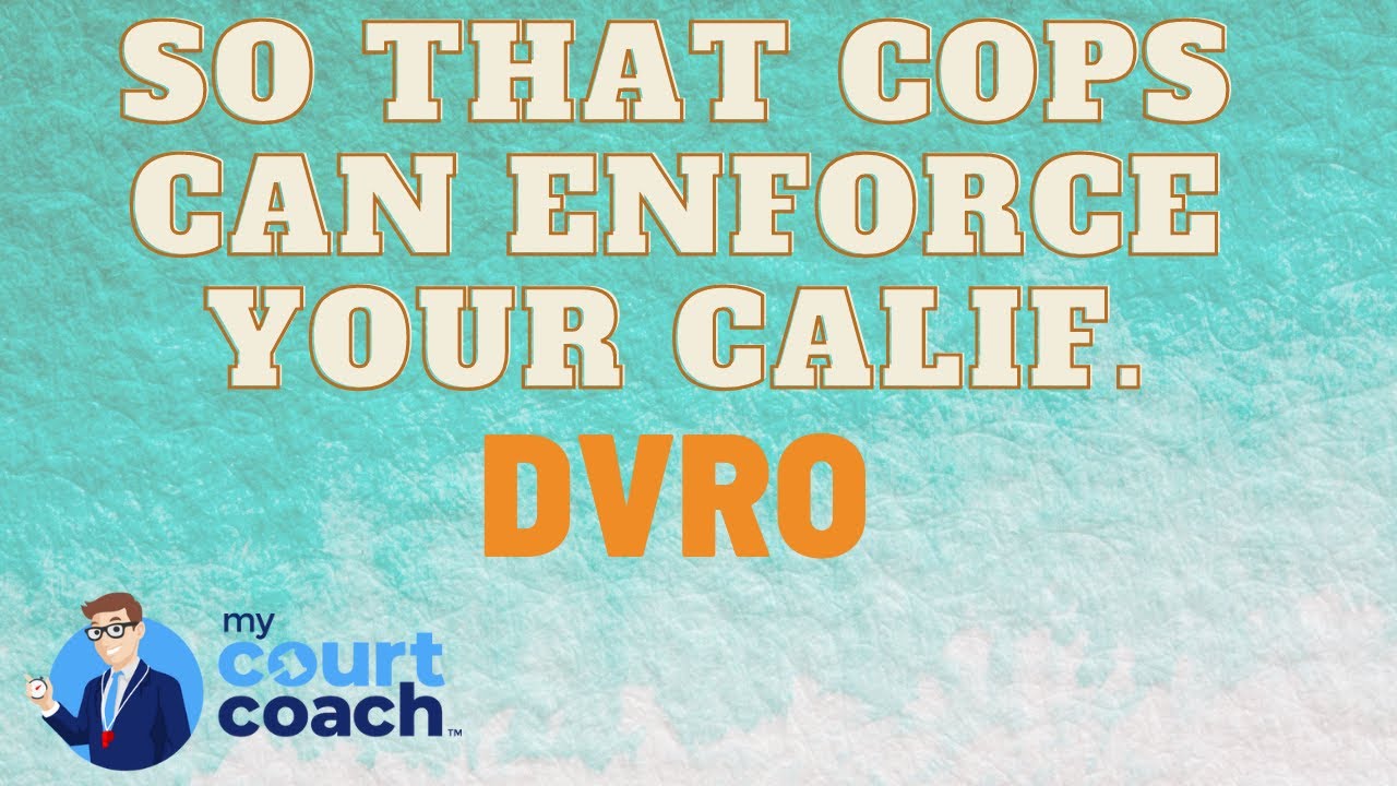 Make Sure Cops Can Enforce Your California DVRO - YouTube