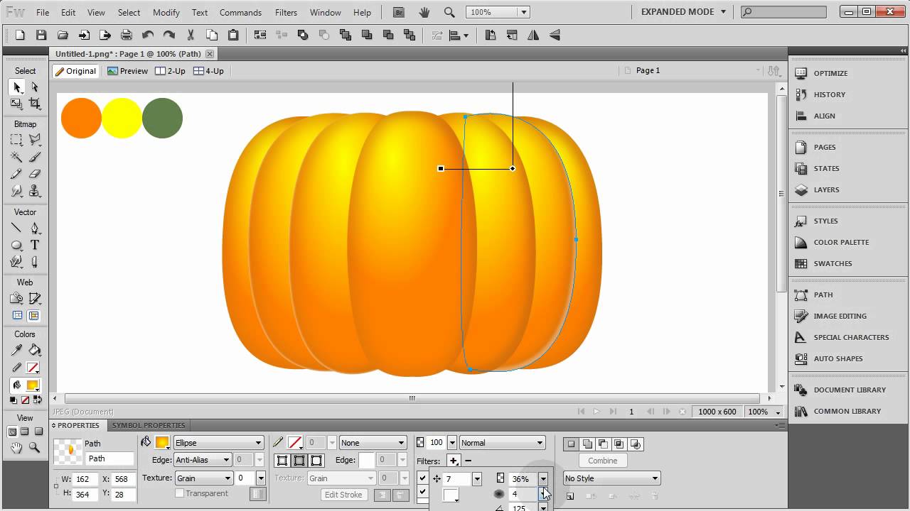 Vector Pumpkin Graphics Tutorial Halloween Thanksgiving Scene - YouTube