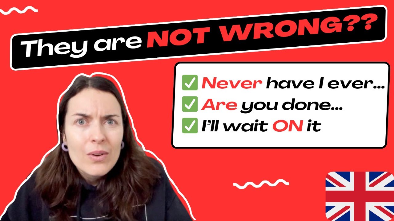 9 English phrases that LOOK INCORRECT but are actually CORRECT - YouTube