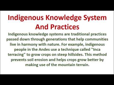 indigenous knowledge system and practices - YouTube