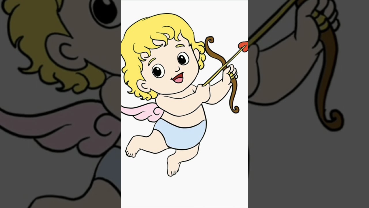 How to draw cupid step by step #shorts - YouTube