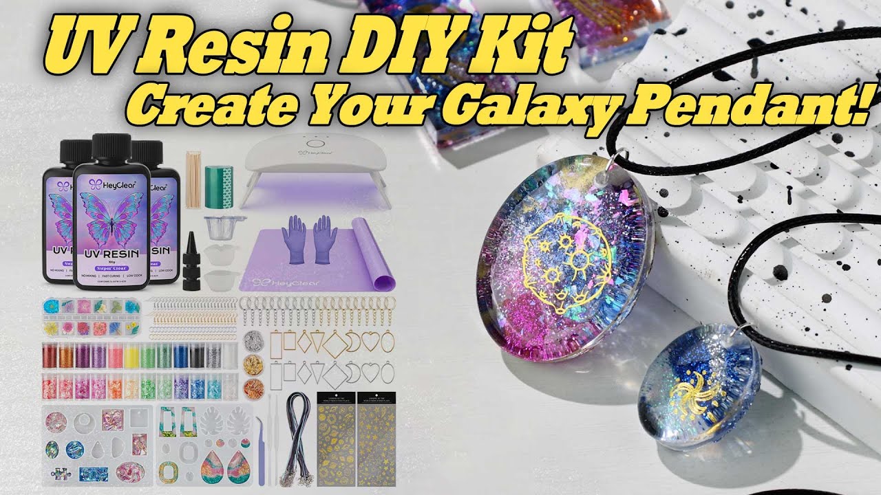 UV Resin Starry Pendant - YouTube
