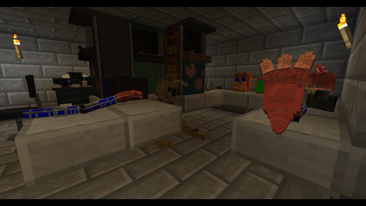 [fnaf in minecraft] building a animatronic factory on stream - YouTube