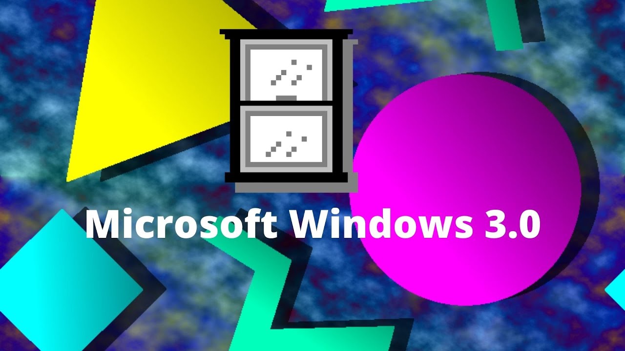 Microsoft Windows 3.0 (1990) - YouTube