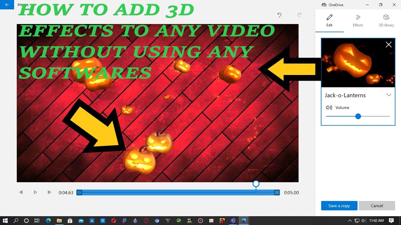 HOW TO ADD 3D EFFECTS TO VIDEOS WITHOUT ANY SOFTWARES | AD 3D EFFECT TO ...