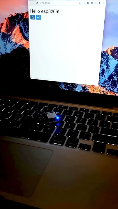 esp8266 with REST API controlling one LED - YouTube