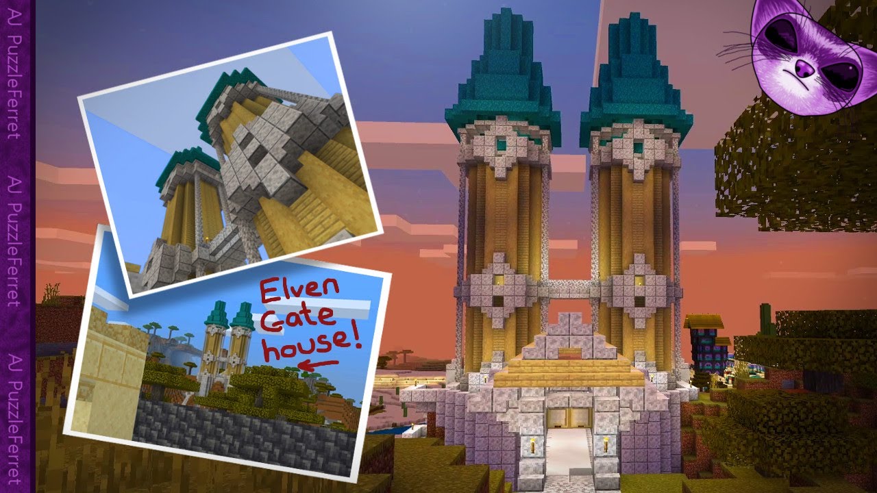 Elven Gate House! - Minecraft Caves and Cliffs Ep11 - YouTube
