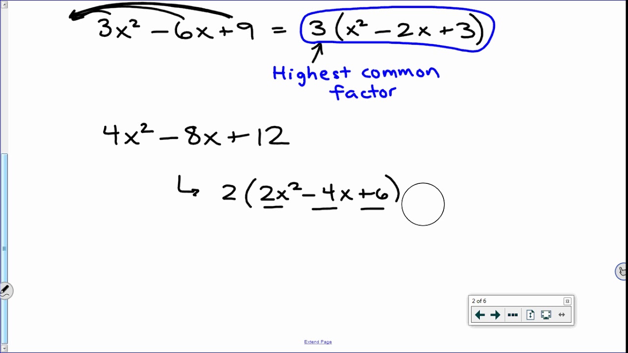 [Integrated Math III] 3-D: Revision of Factoring - YouTube