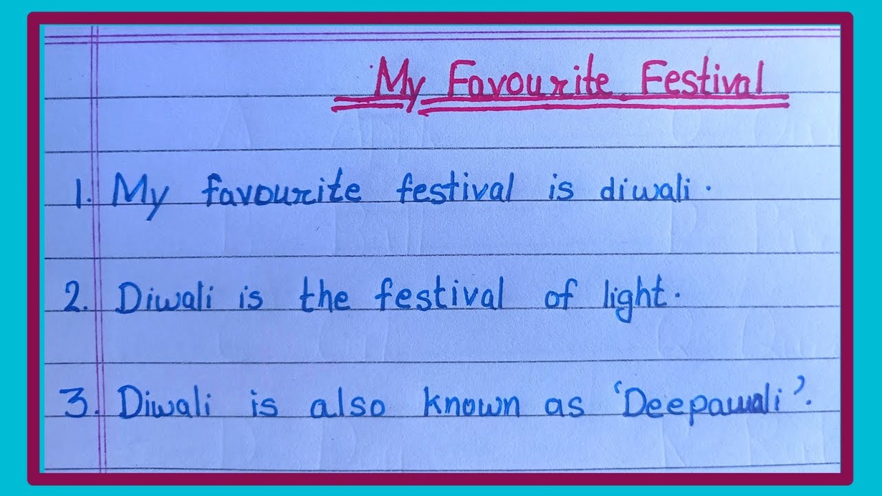 My Favourite Festival essay | My Favourite Festival | Diwali Essay In ...
