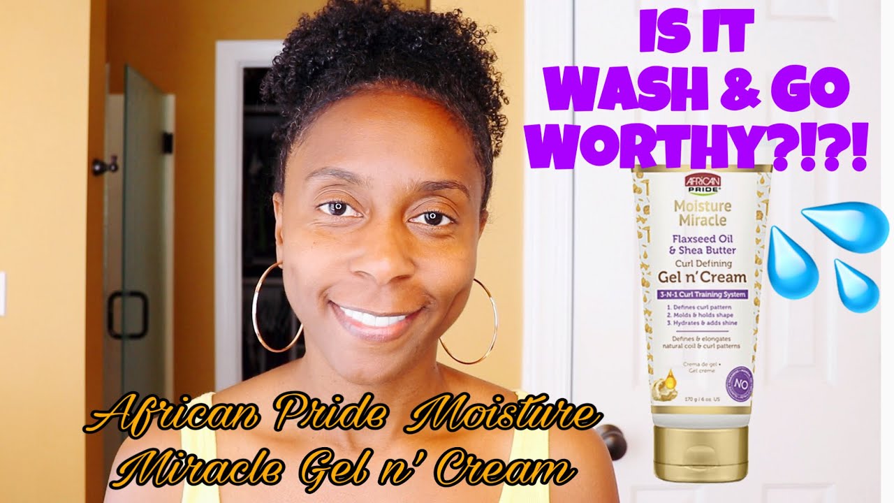 African Pride Moisture Miracle Gel n' Cream-Demo & Review - YouTube