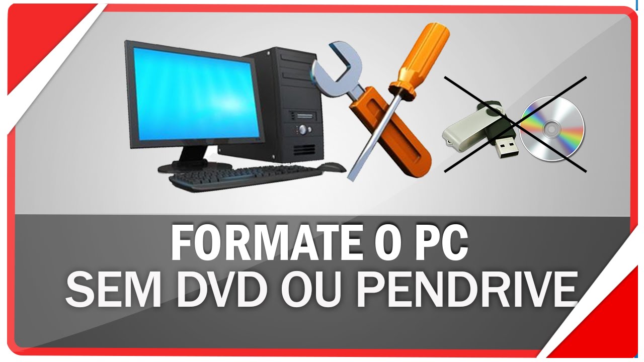 Como formatar o PC e instalar o Windows sem Pendrive ou DVD - YouTube