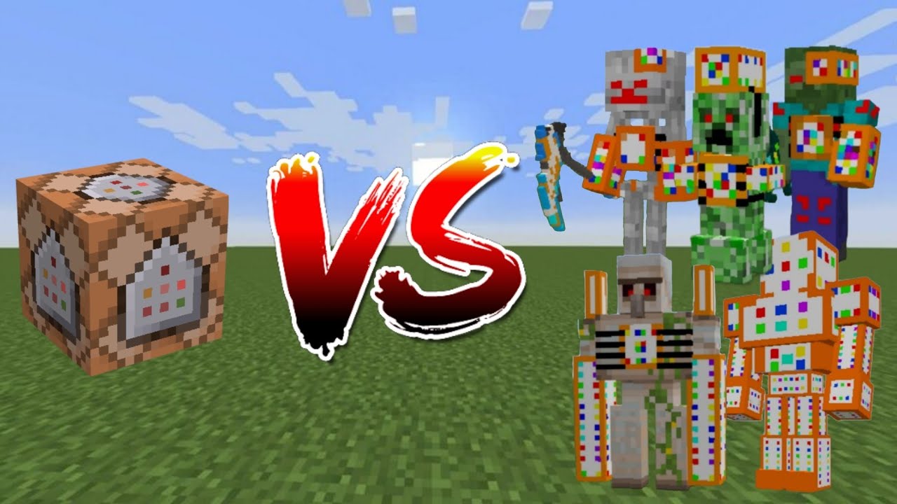 Command block vs Commanded Possession | minecraft mob battle | - YouTube