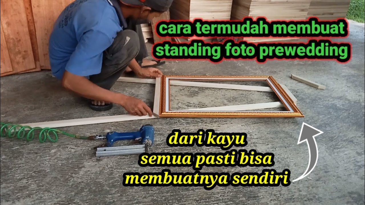 cara membuat standding foto sederhana - YouTube