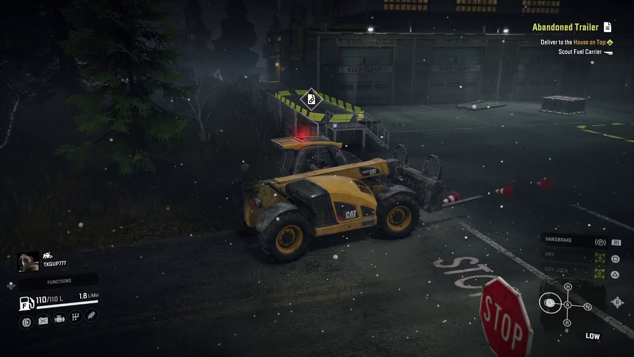 SnowRunner - CAT TH357 Discovery - Flooded Foothills - YouTube