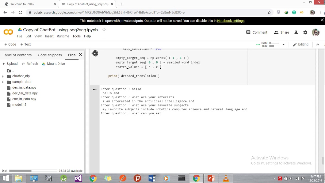 Chatbot Seq2Seq Demo - YouTube
