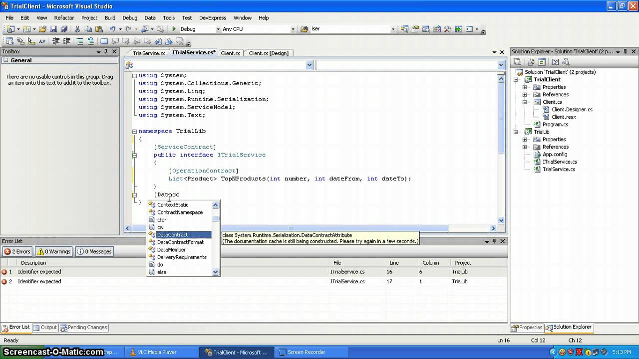 WCF with Service Reference - YouTube