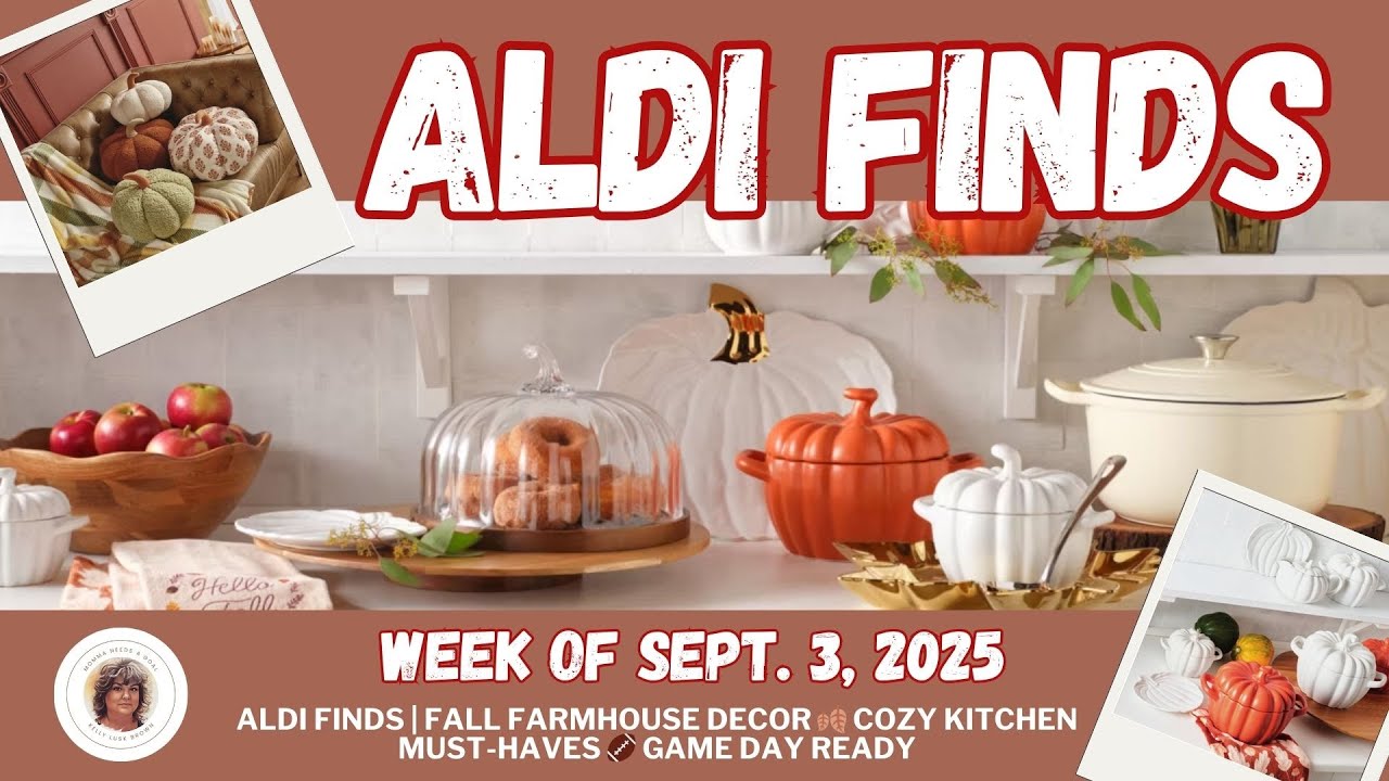 Aldi Finds Sept. 3, 2025 | Fall Farmhouse Decor, Cozy Kitchen Must ...