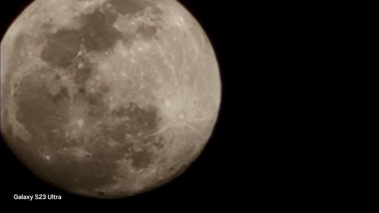 Samsung S23 ultra moon zoom - YouTube