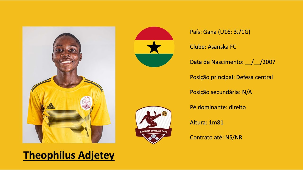 Theophilus Adjetey | 2007 (Ghana | Asanska FC) U16 UEFA Development ...