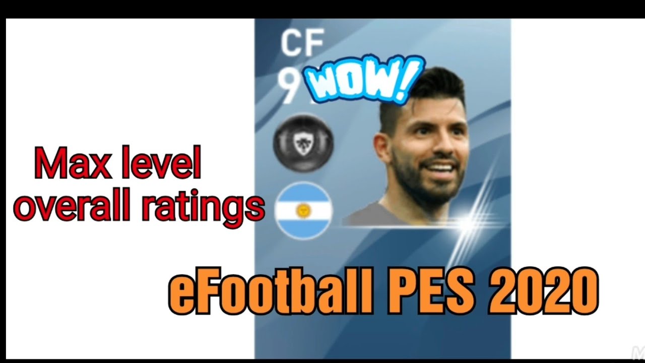 Max level 만렙능력치 : base player # 4 - Aguero 아구에로 [pes 2020 mobile ...