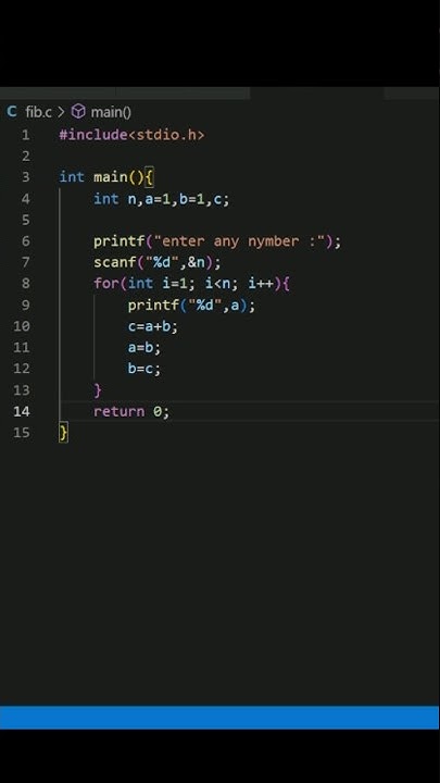fibonacci vs code 😱 #python #coding #viral #html #trending #programming ...