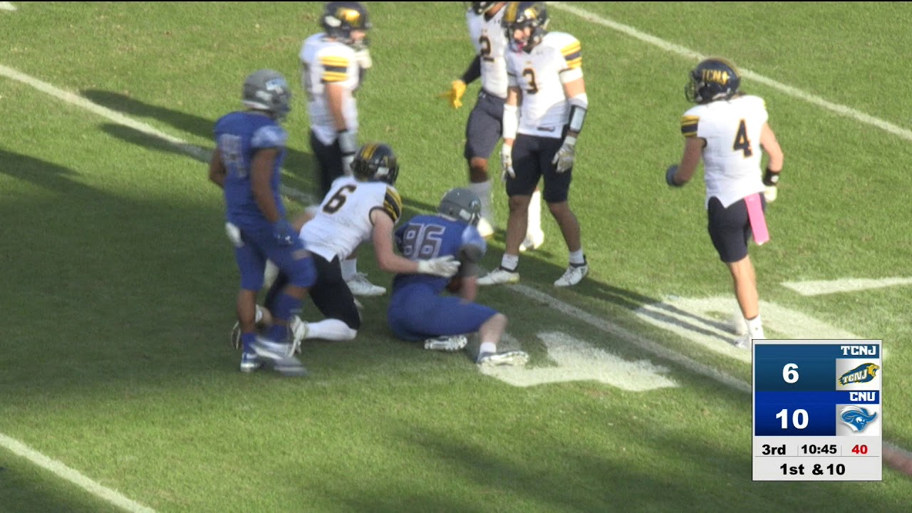 Christopher Newport Football Defeats TCNJ 17-6 on Homecoming Weekend ...