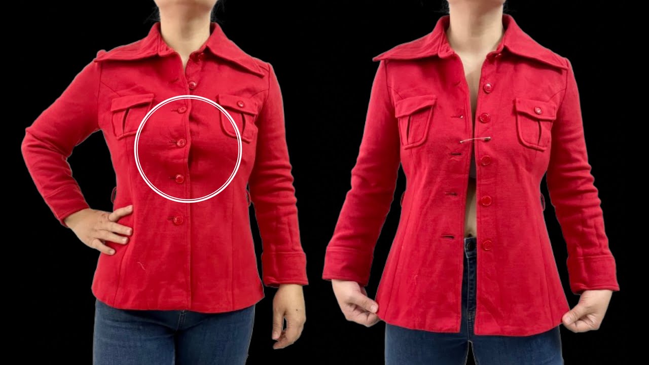 When your jacket is tight on the chest, don't miss this repair tip ...